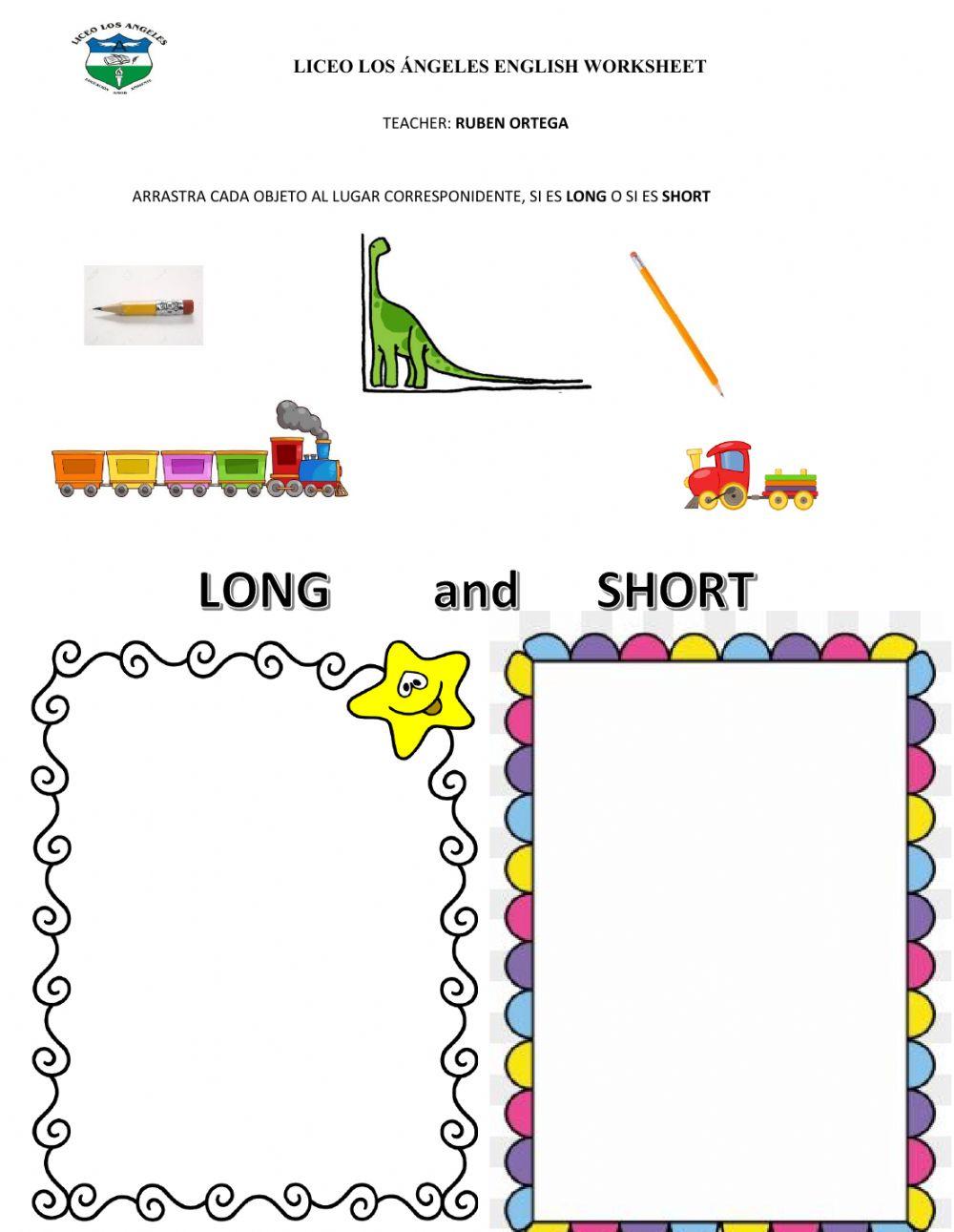 Long and short | Free Interactive Worksheets | 382467