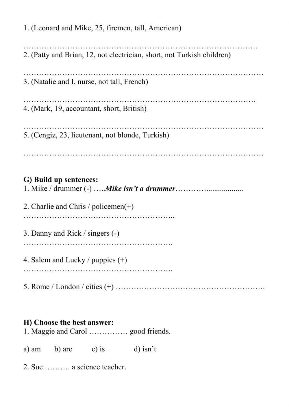 To be interactive worksheet for Grade 9 | Live Worksheets