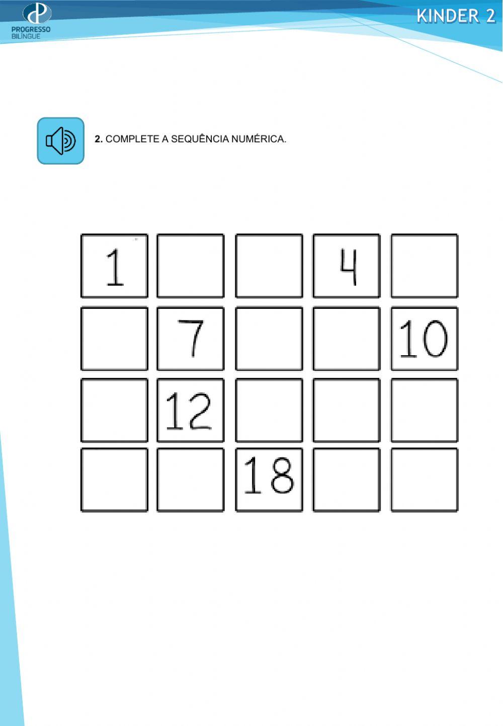 Kinder 2 - atividade 3 worksheet | Live Worksheets
