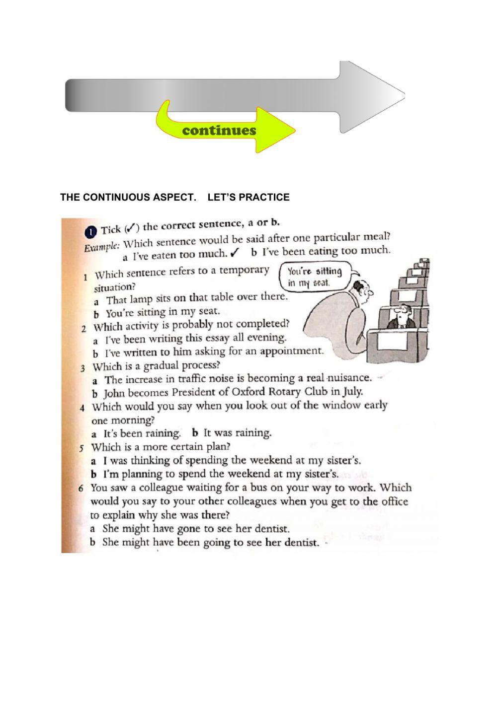 The Continuous … | Free Interactive Worksheets | 384552