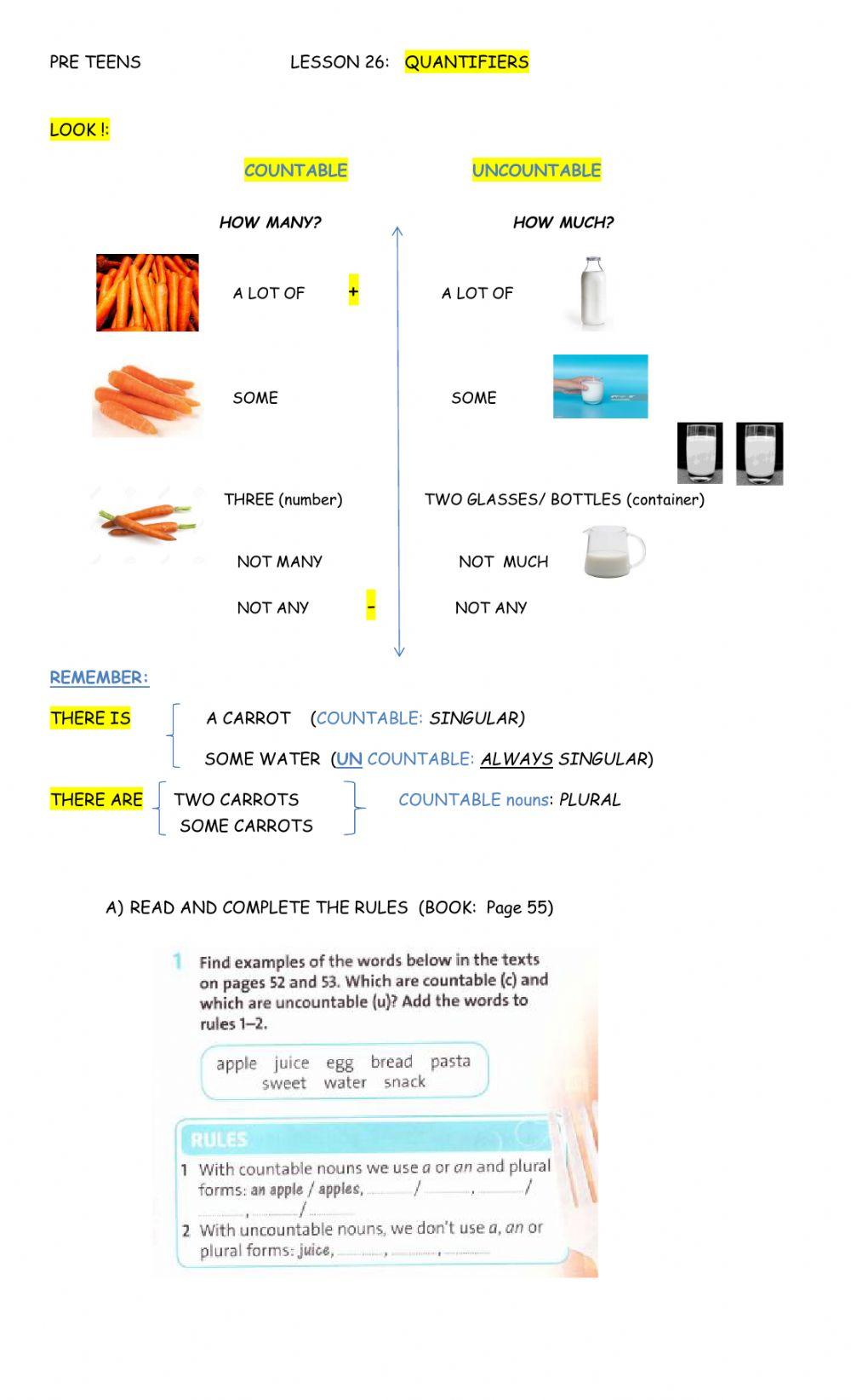 Quantifiers | Free Interactive Worksheets | 384631