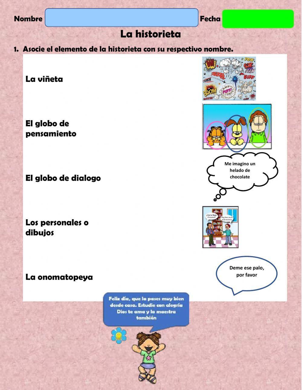 384708 | Elementos de la historieta | ProfPatriciaBlanco 384708 | Elementos de la historieta | ProfPatriciaBlanco