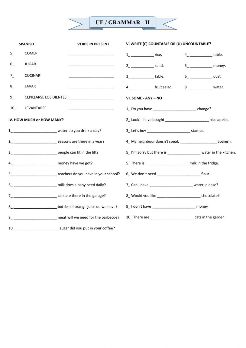 Final examination elem 3 worksheet | Live Worksheets