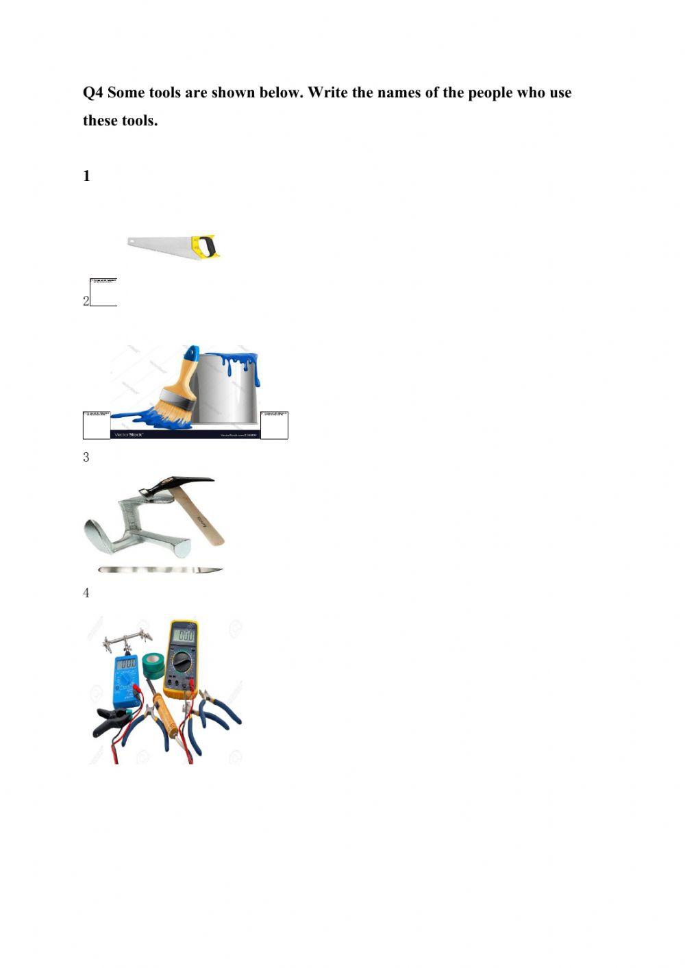 Work we do exercise | Live Worksheets