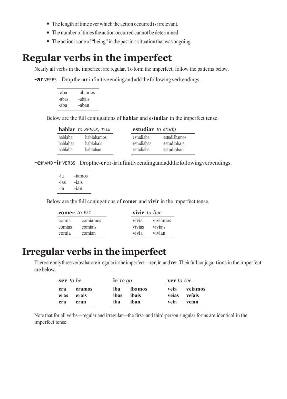 6076407 | G10-12 The Imperfect Tense | riatreco