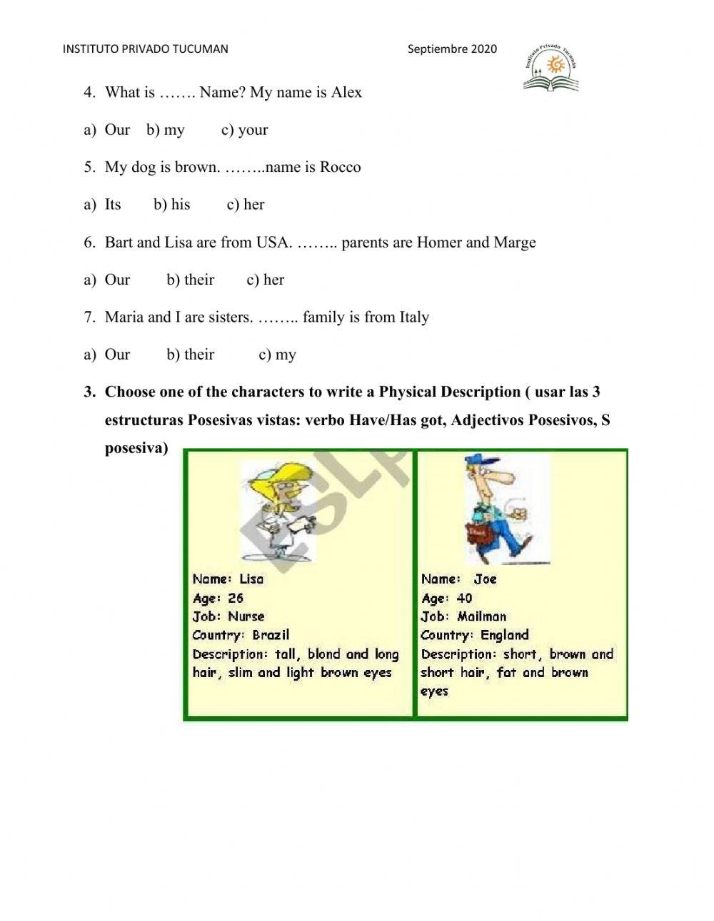 2do año worksheet | Live Worksheets