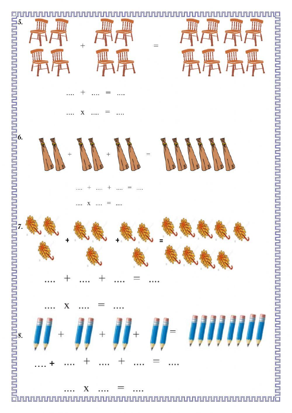 Perkalian interactive worksheet | Live Worksheets