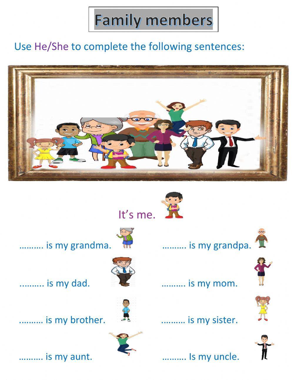 387465 | Family members | Fatima Zarei | LiveWorksheets