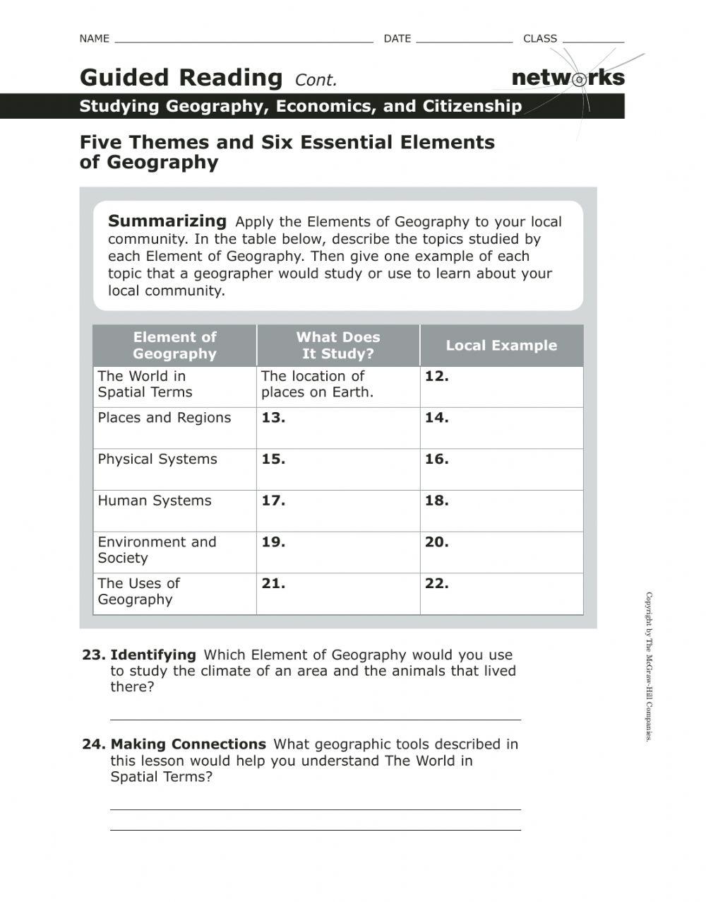 Studying Geography online exercise for | Live Worksheets