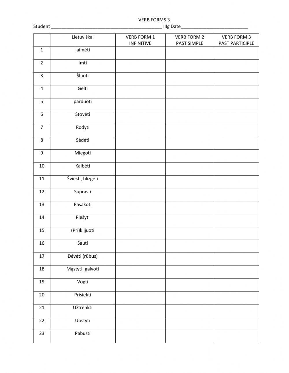 Verb Forms Online Worksheet Live Worksheets verb-forms-online-worksheet-live-worksheets
