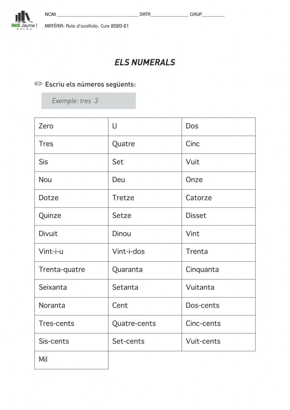 Els numerals 2851 | Montserrat Coll Boada | Live