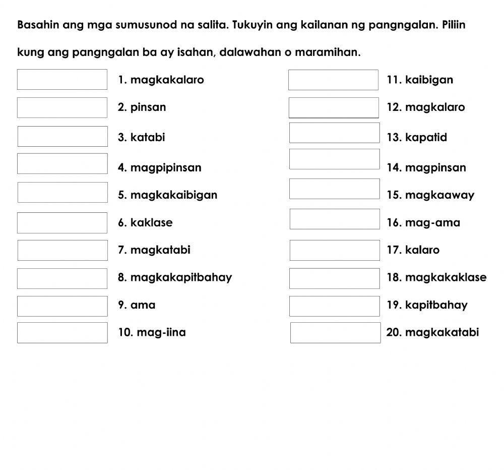 Kailanan Ng Pangngalan Filipino Worksheet For Grade 1 - vrogue.co Kailanan Ng Pangngalan Filipino Worksheet For Grade 1 - vrogue.co