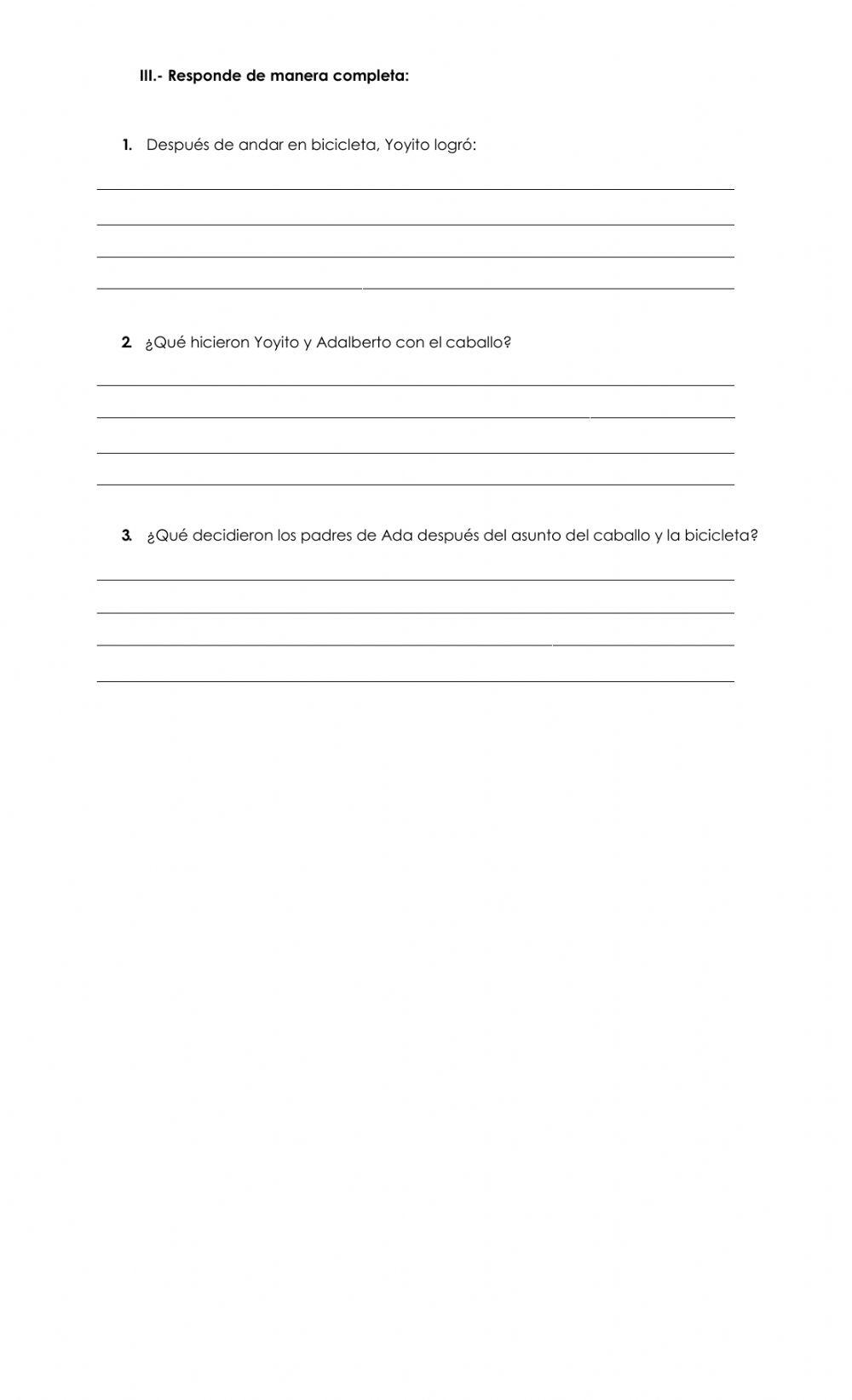 Cuentos de Ada | Free Interactive Worksheets | 390528