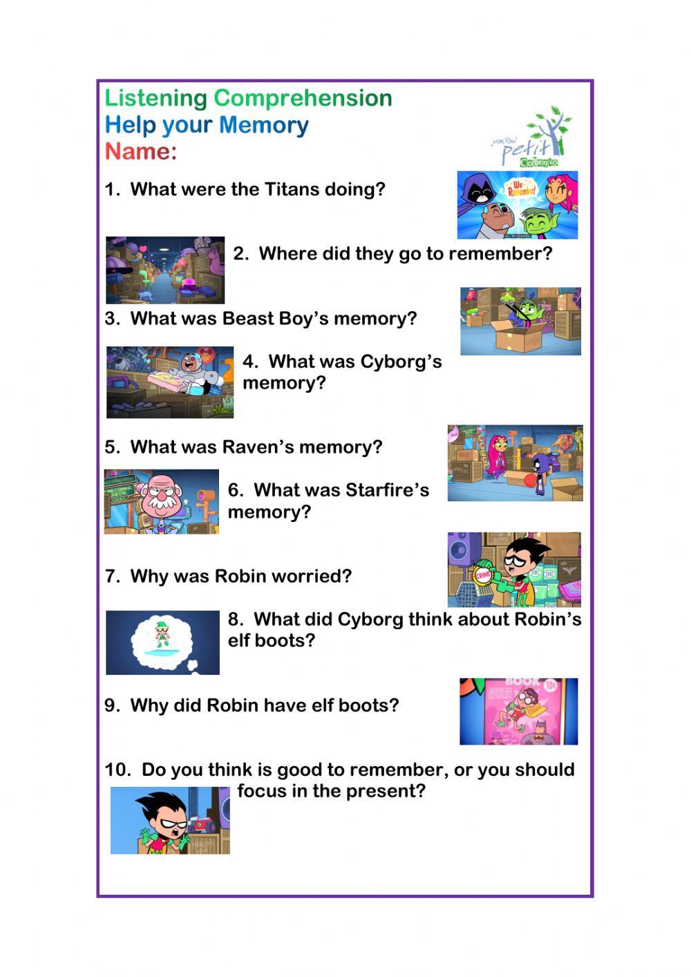 Do you remember? 2915 | Jesse Coria | Live Worksheets