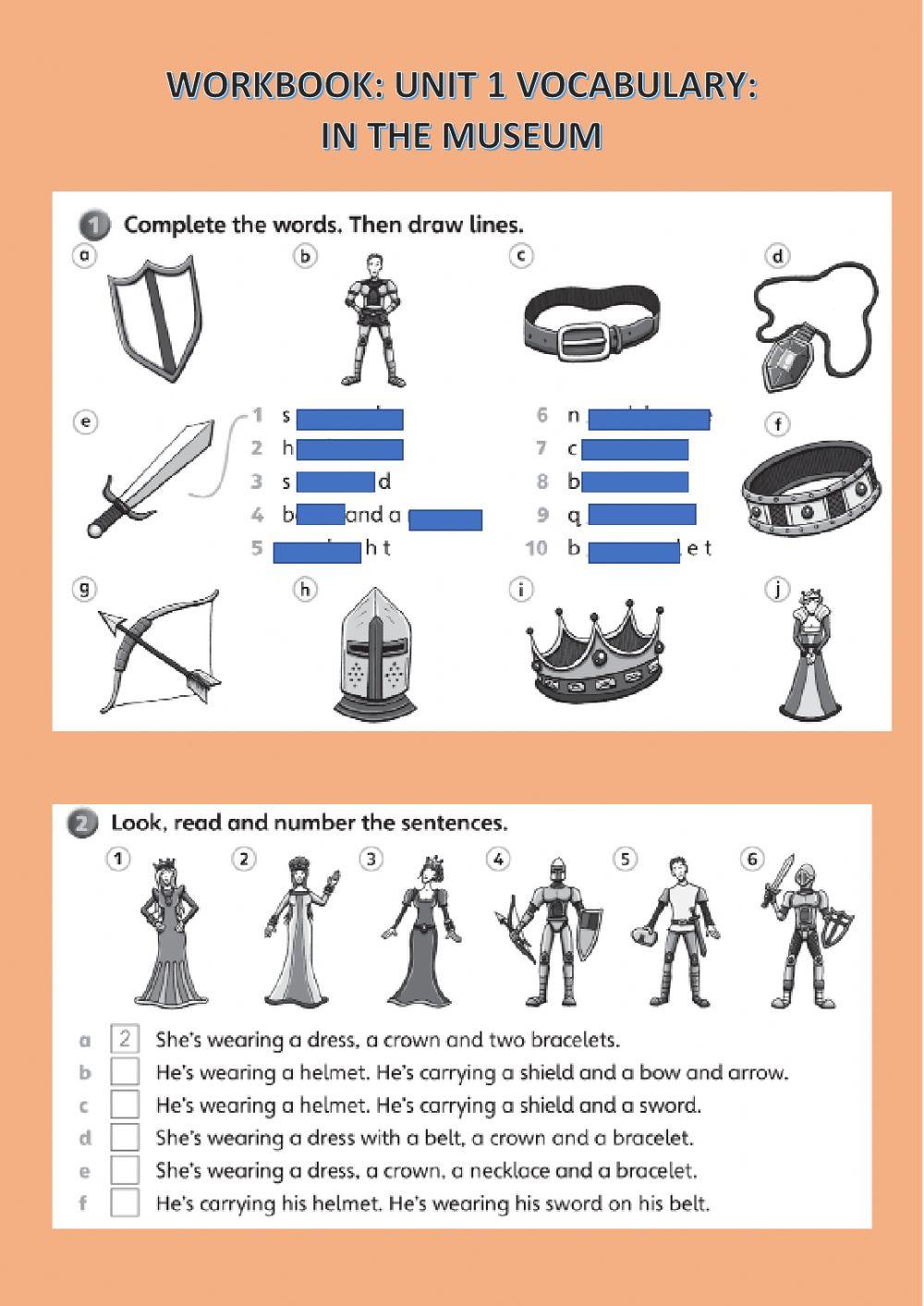 6088120 | UNIT 1: IN THE MUSEUM VOCABULARY | Erika