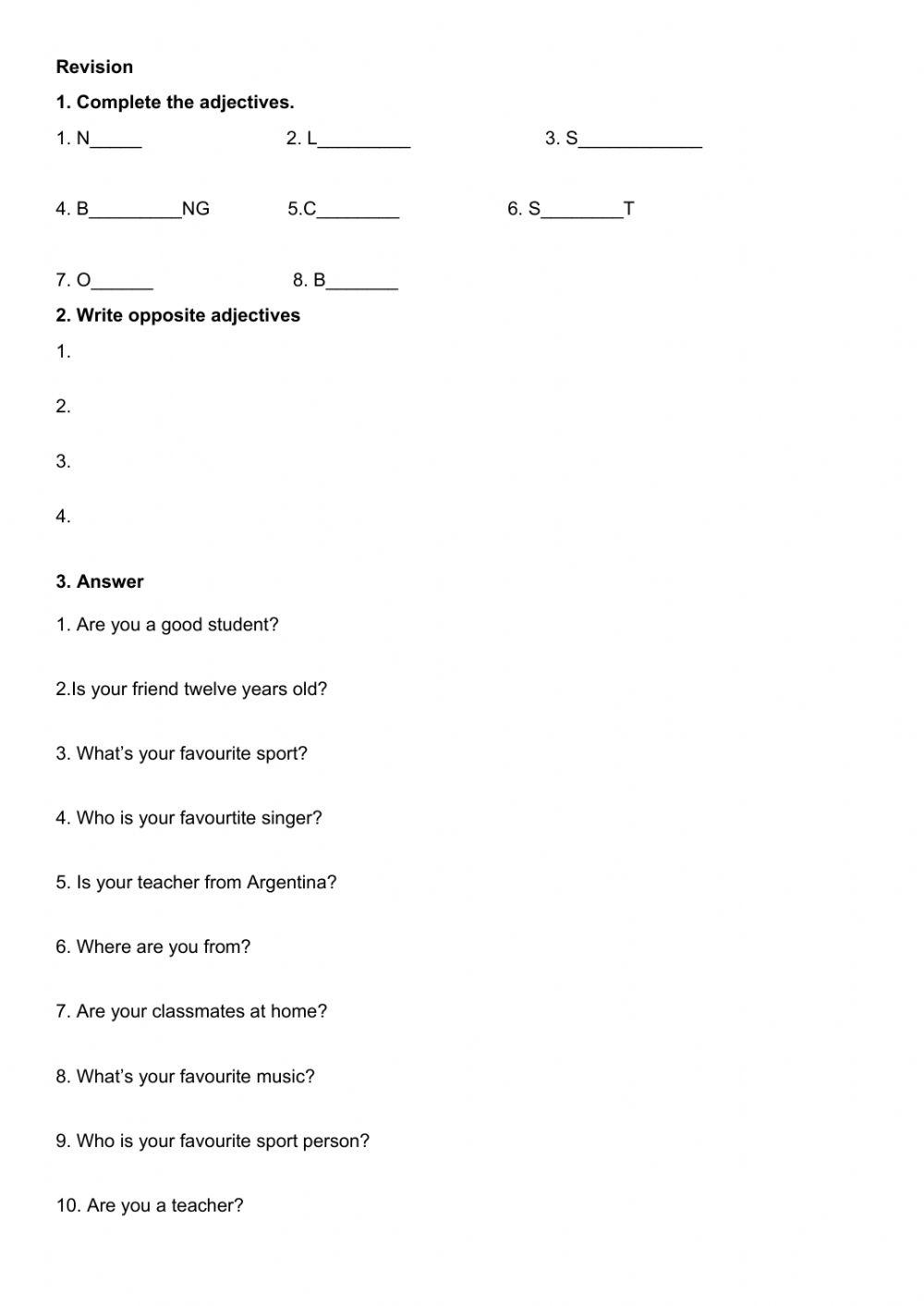 Rev2 worksheet | Live Worksheets