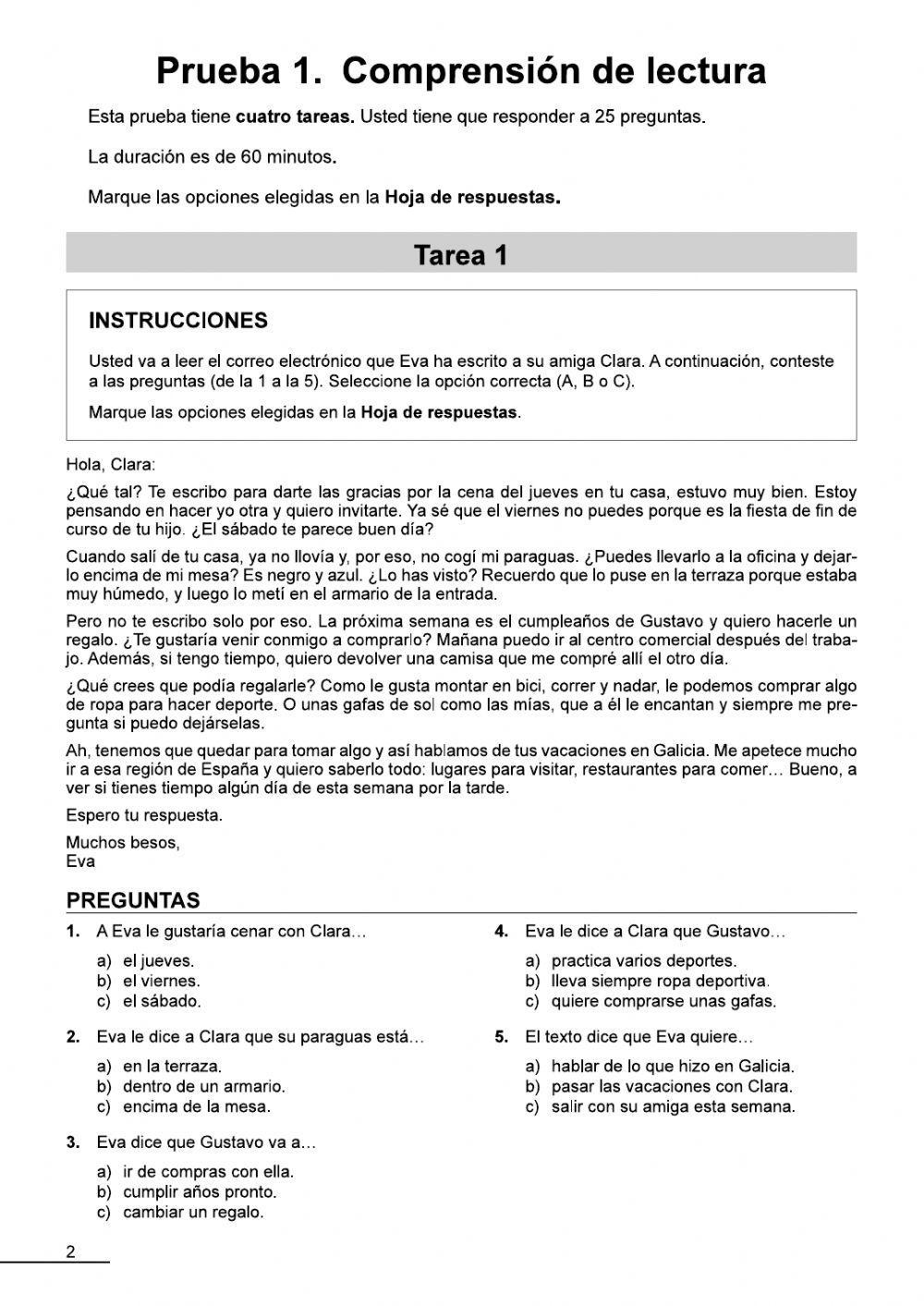 Dele A2-B1 Escolar- Comprensión Lectora Worksheet Live, 54% OFF Dele A2-B1 Escolar- Comprensión Lectora Worksheet Live, 54% OFF