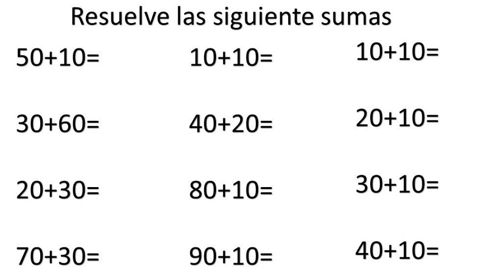 Sumas con numeros amigables worksheet | Live Worksheets