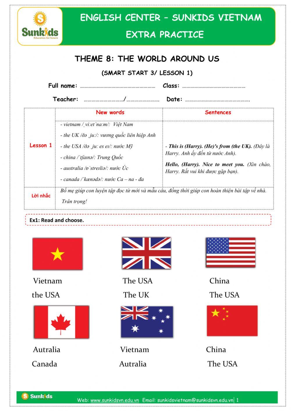 LESSON 1 online exercise for | Live Worksheets