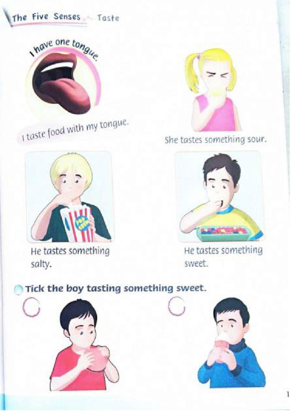 Five senses online exercise for Kg1 | Live Worksheets