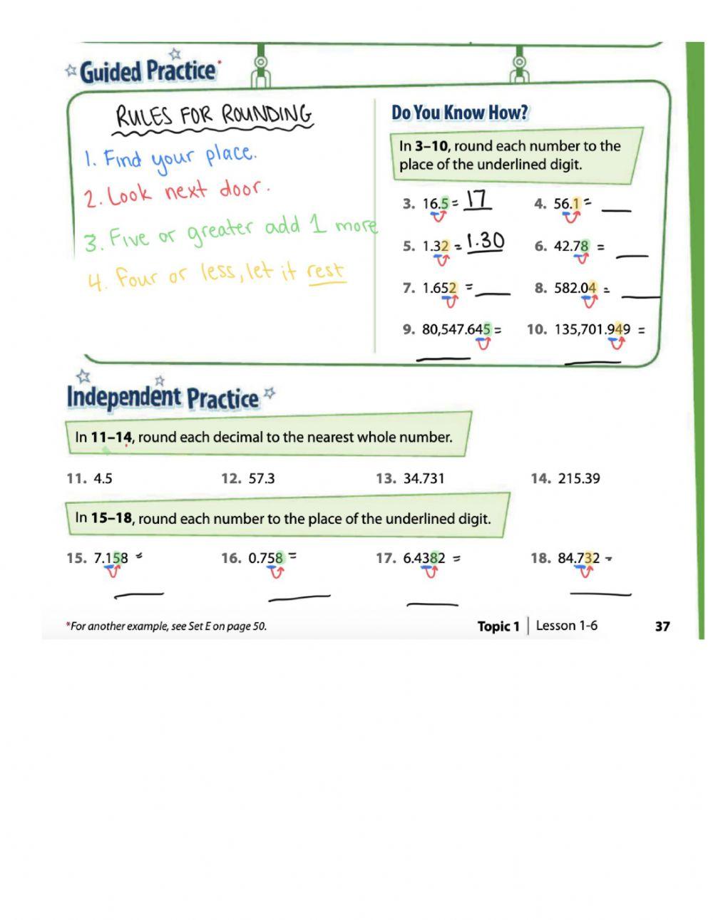 Grade 5 Workbook 1-6 worksheet | Live Worksheets