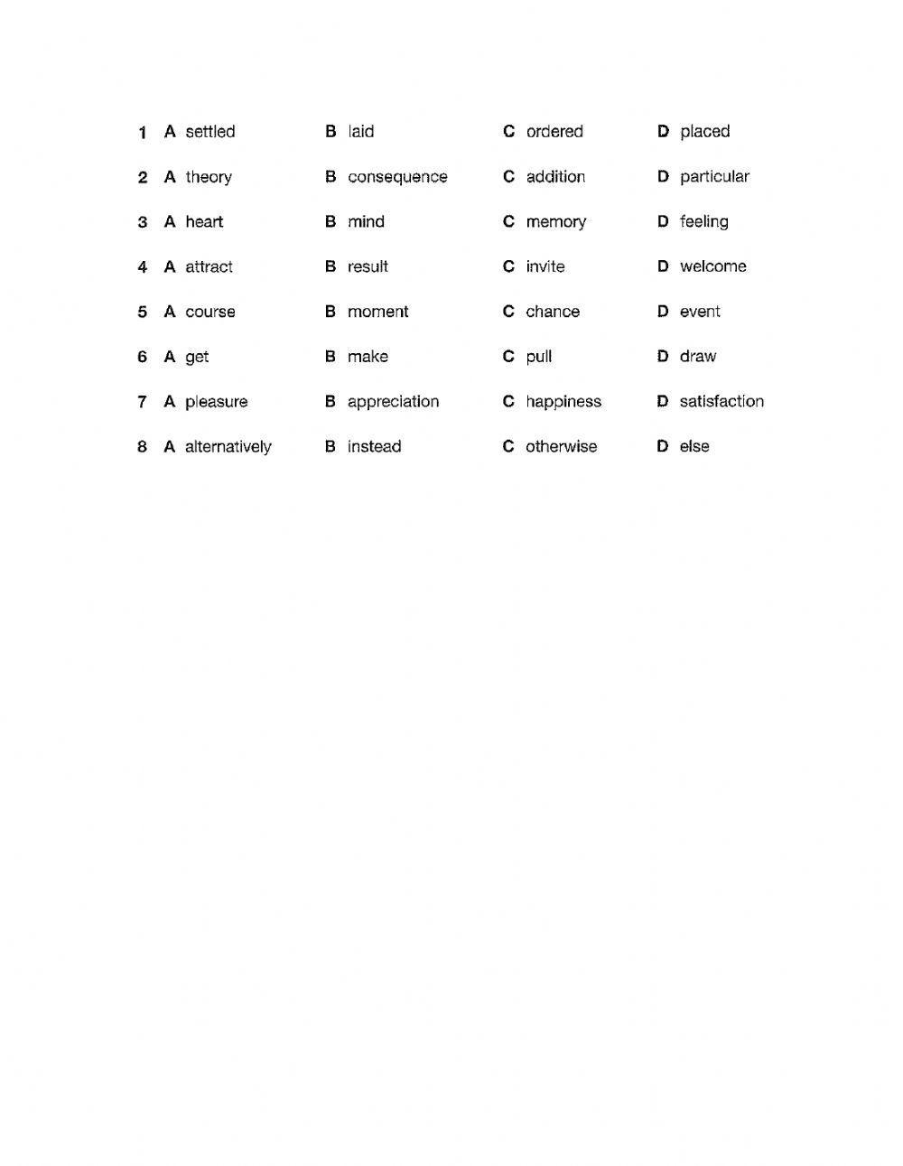 Reading and use of English 1 worksheet | Live Worksheets
