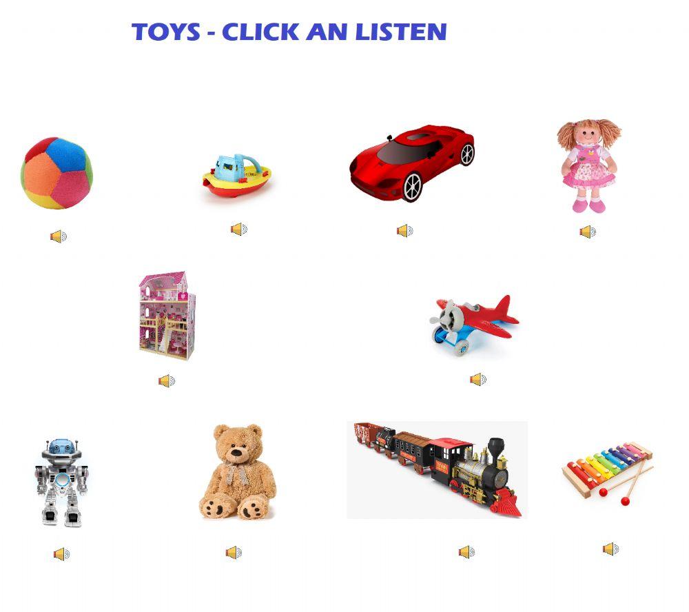 Toys online exercise for GRADES 1.2 | Live Worksheets