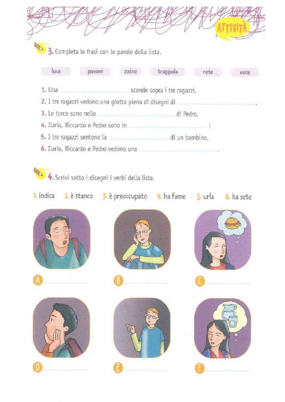I bambini viola cap 4 worksheet | Live Worksheets
