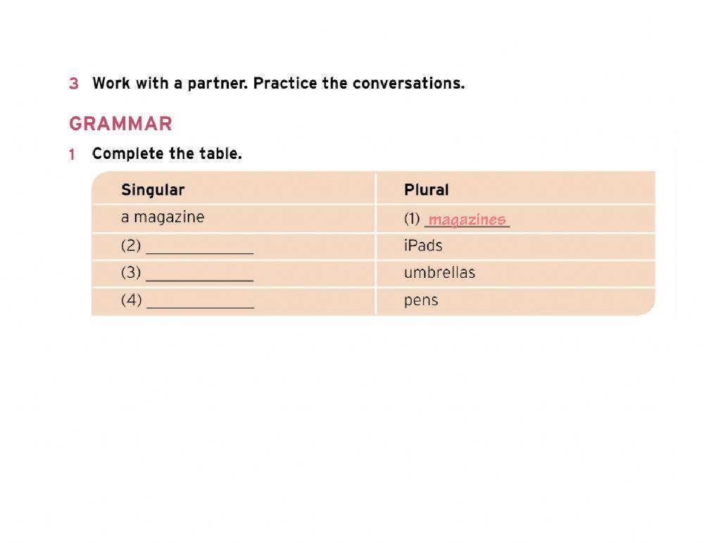 Grammar online exercise for basic | Live Worksheets
