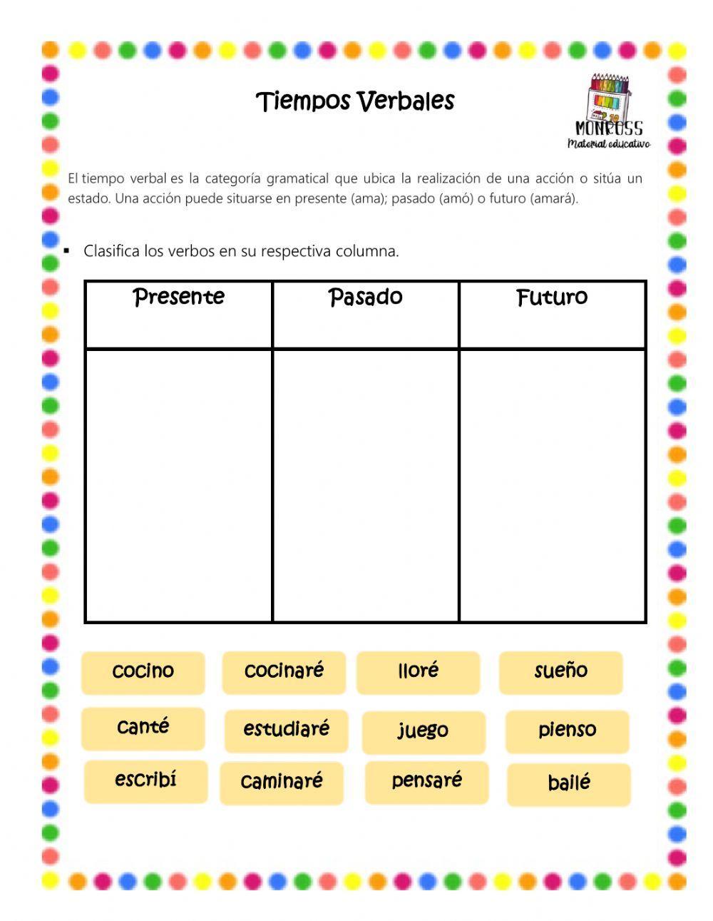 Los Tiempos Verbales Interactive Worksheet Workbook O - vrogue.co Los Tiempos Verbales Interactive Worksheet Workbook O - vrogue.co