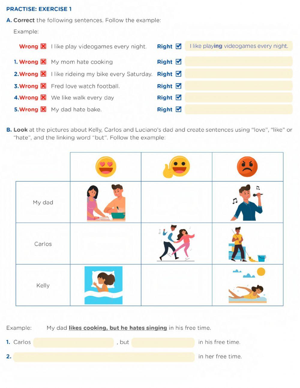 My free time - W-13 (A1) worksheet | Live Worksheets