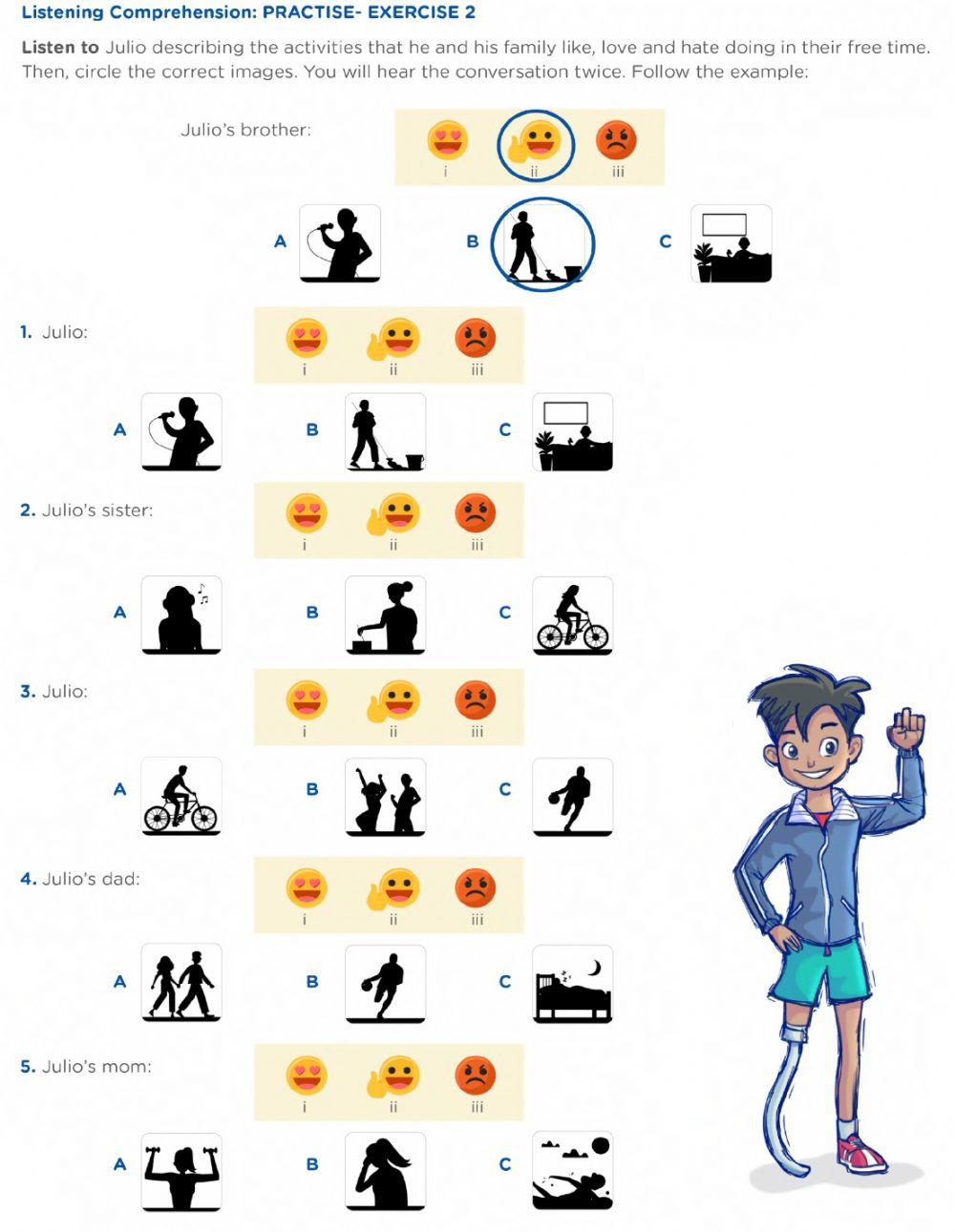 My free time - W-13 (A1) worksheet | Live Worksheets
