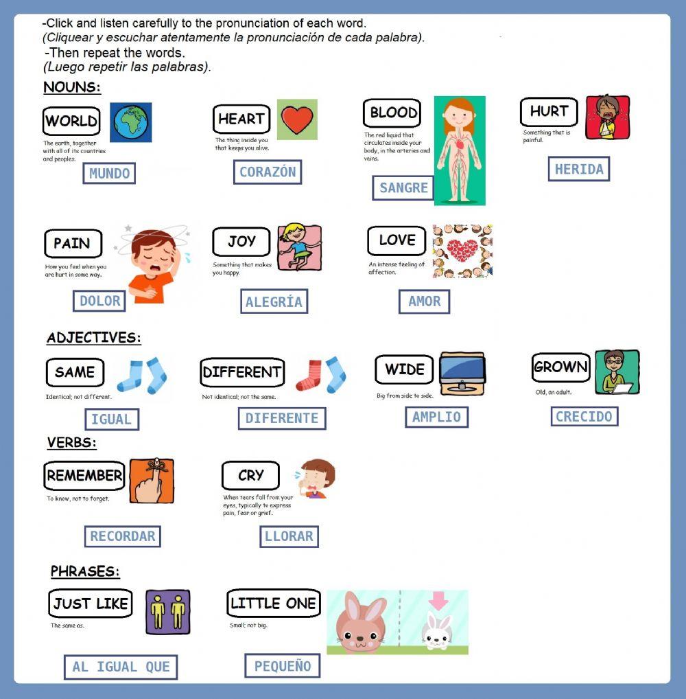 Vocabulary online exercise for GRADE 4 | Live Worksheets