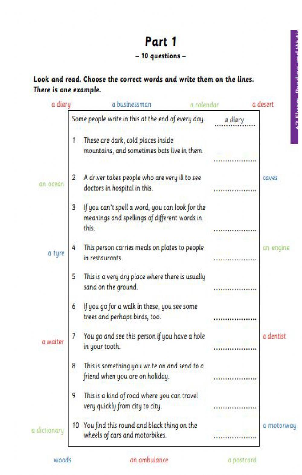 Flyers reading … | Free Interactive Worksheets | 353116