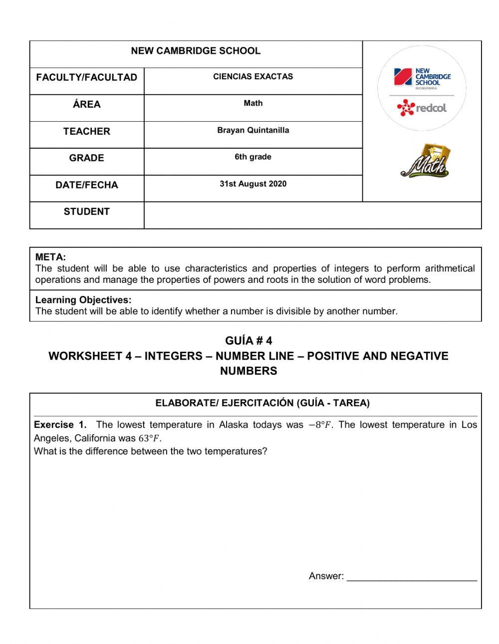 Operations with… | Free Interactive Worksheets | 353121