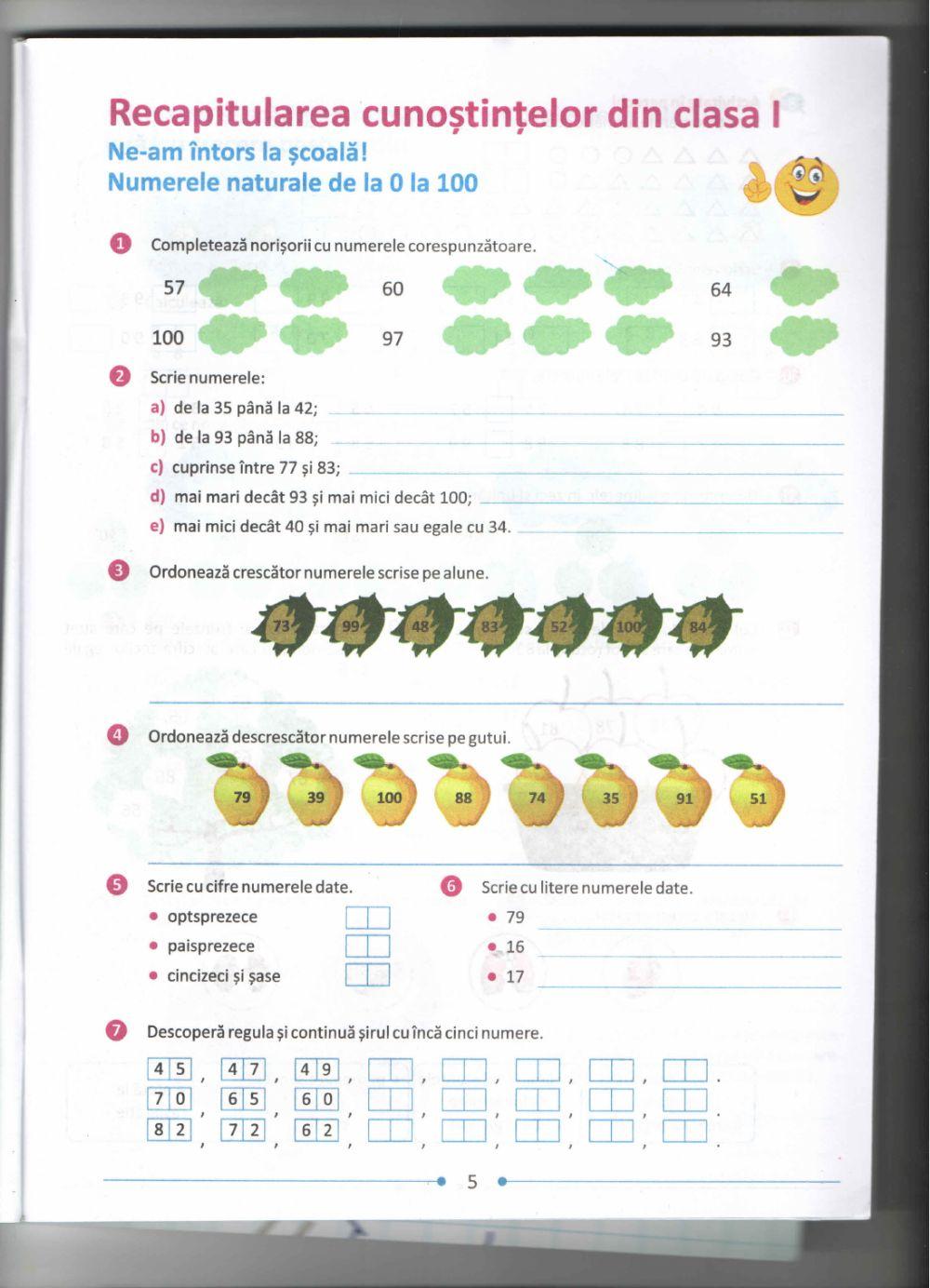 Numere naturale 0 - 100 online exercise for | Live Worksheets