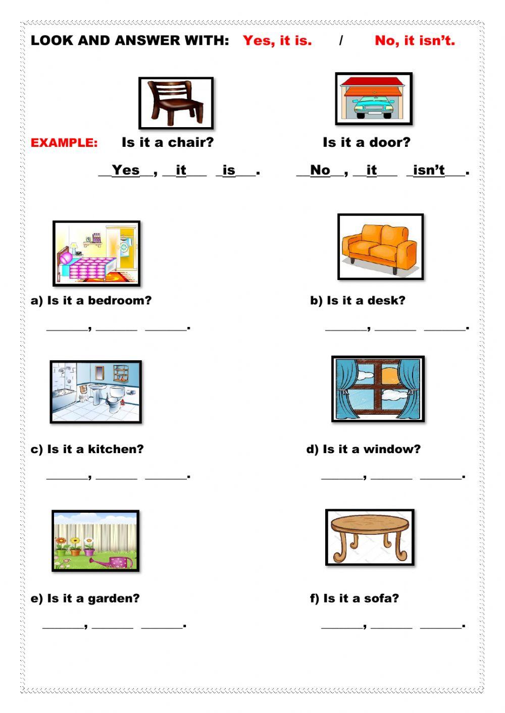 Look and answer… | Free Interactive Worksheets | 354397