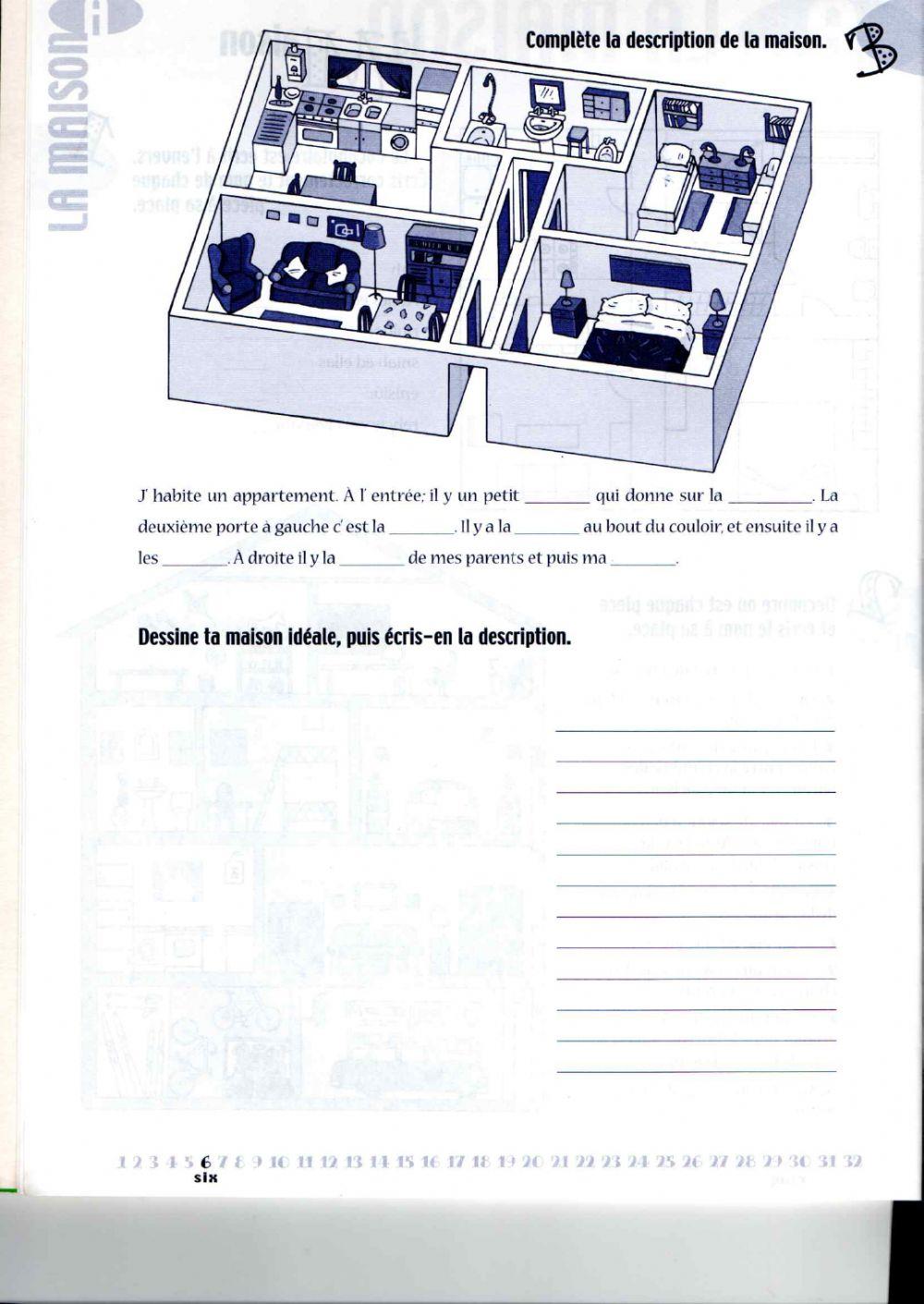 la maison vocabulaire description online exercise for | Live Worksheets