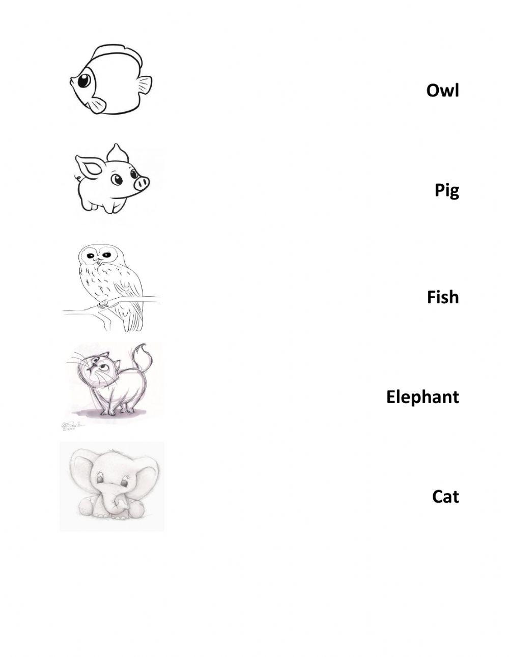 Learning Animals worksheet | Live Worksheets