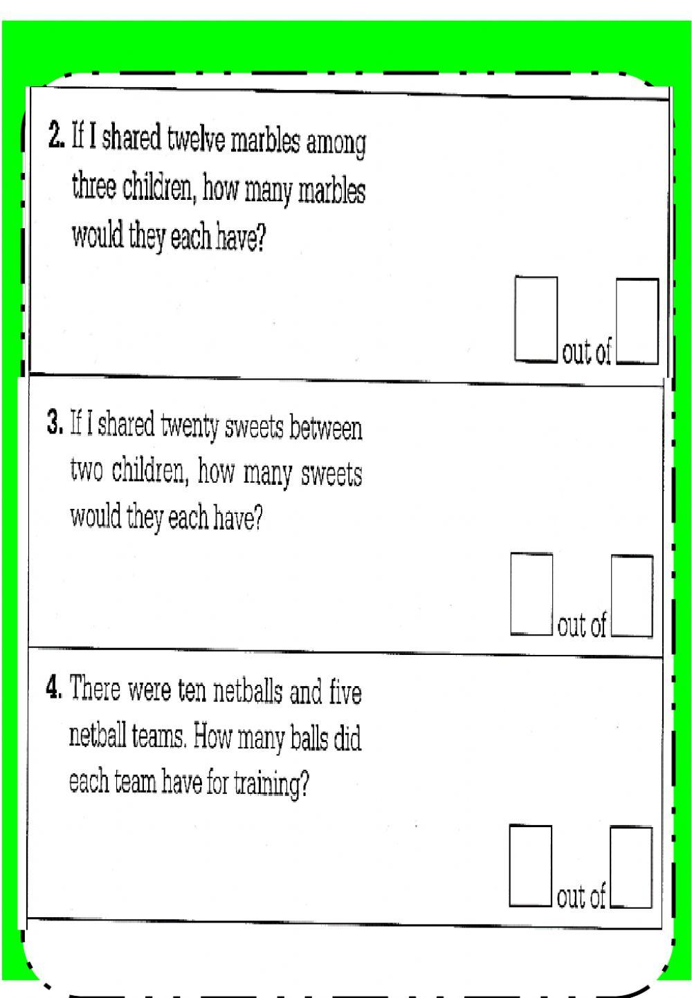 Mathematics interactive exercise for Grade1 | Live Worksheets
