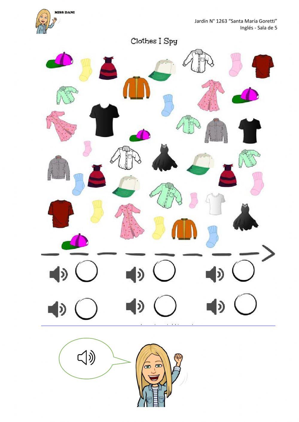 Clothes | Daniela Mascherpa | Live Worksheets