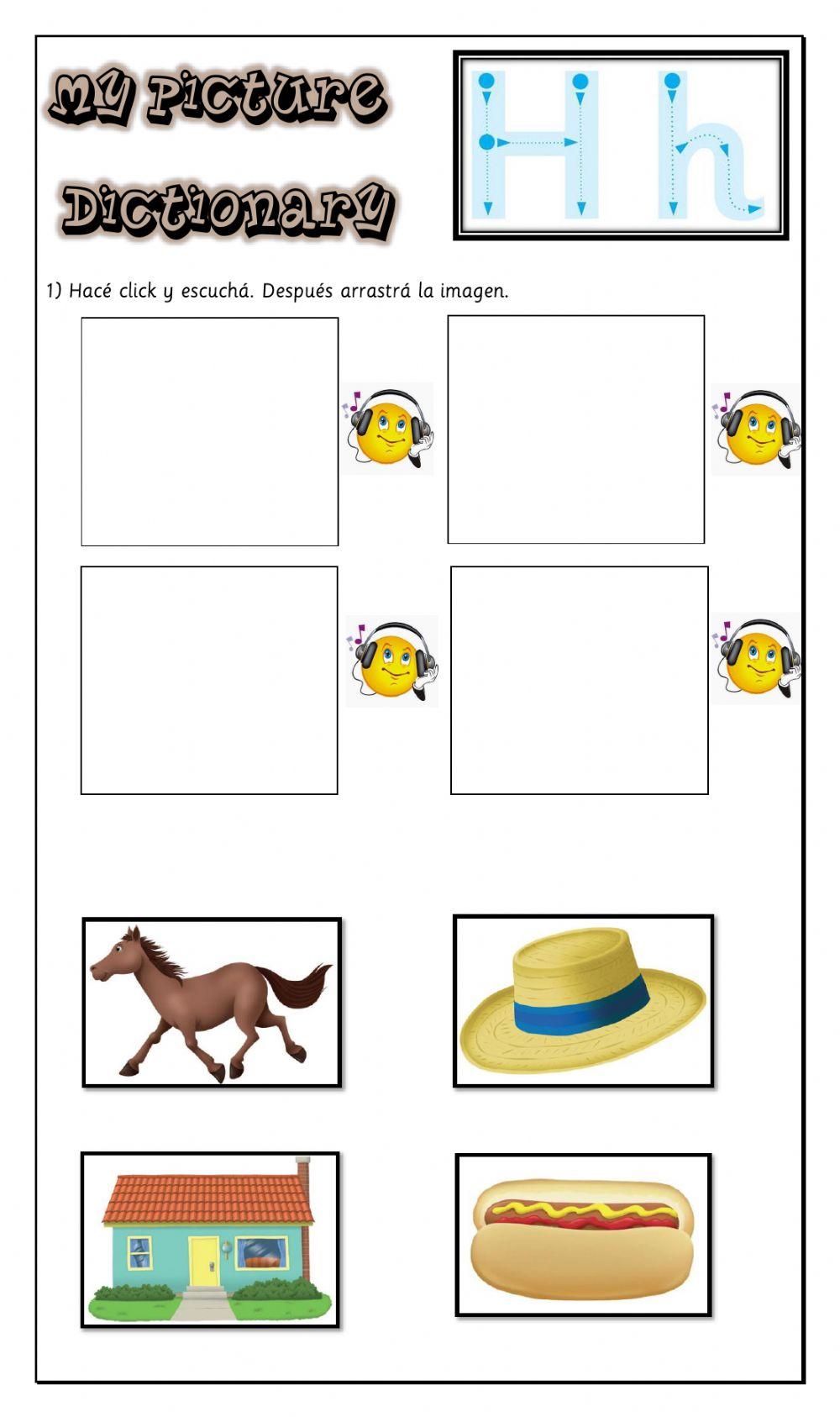 My dictionary H-Kinder 5 worksheet | Live Worksheets