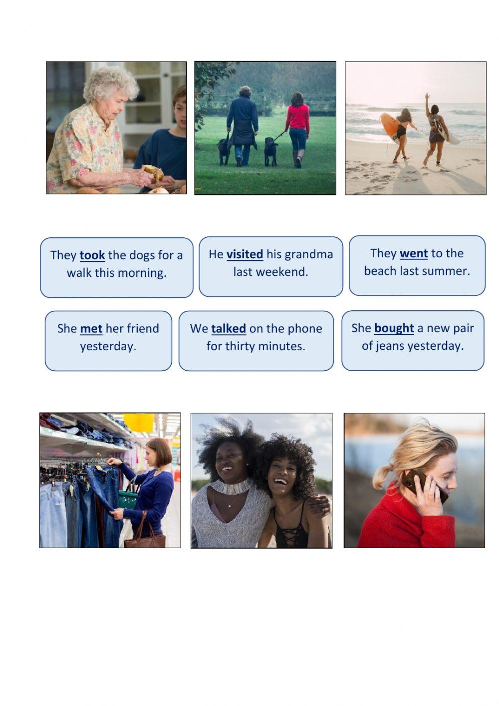 Simple Past sen… | Free Interactive Worksheets | 355717