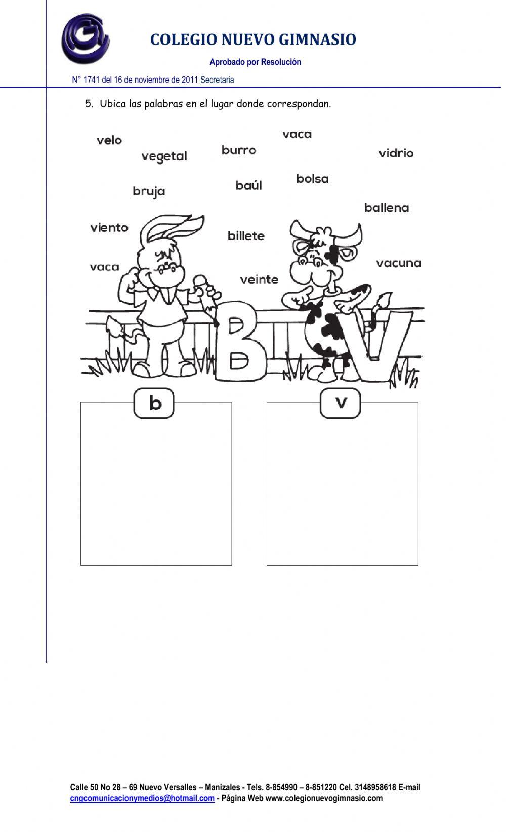 Pdf online worksheet: Español | Live Worksheets