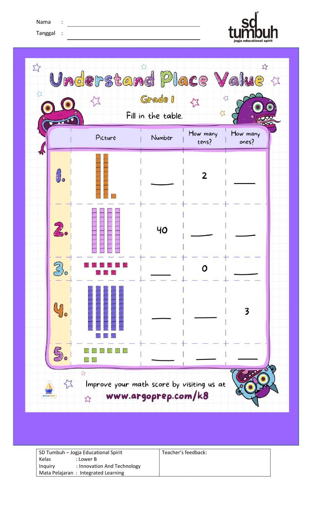 Evaluasi CIPP Math 1A 356412 | Dessy | Live Worksheets