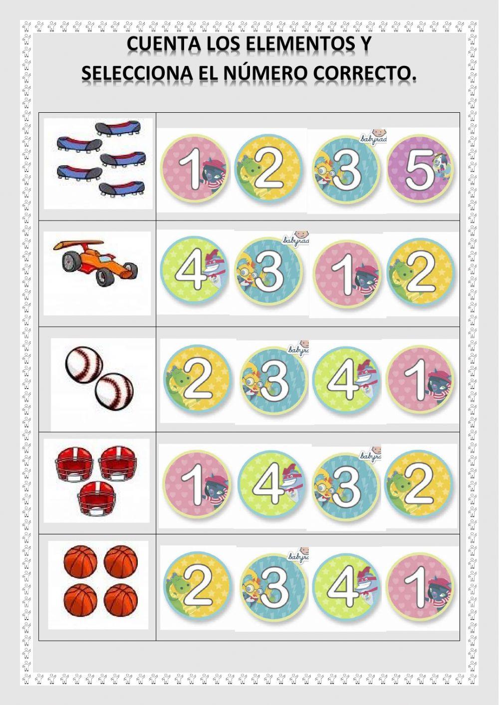 Fichas De Numeros Del Al Worksheet Live Worksheets, 49% OFF