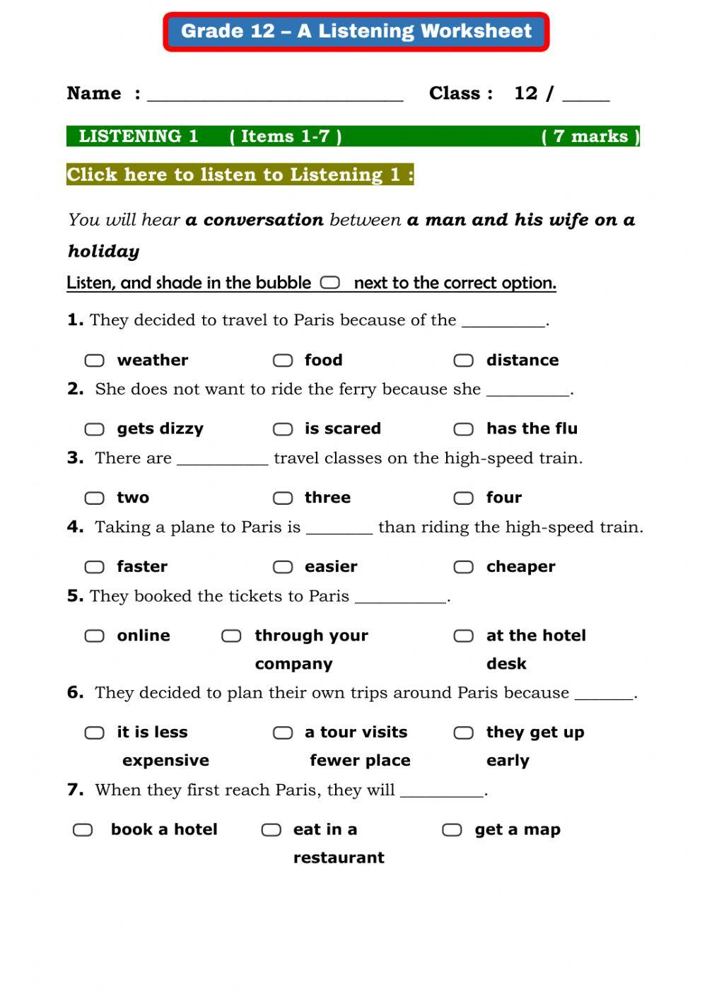 English Worksheets For Grade 12 Adjectives And Adverbs Exercise