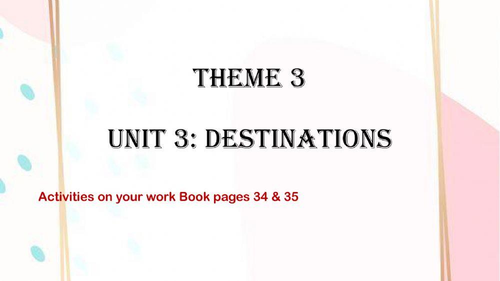 Destinations interactive worksheet | Live Worksheets