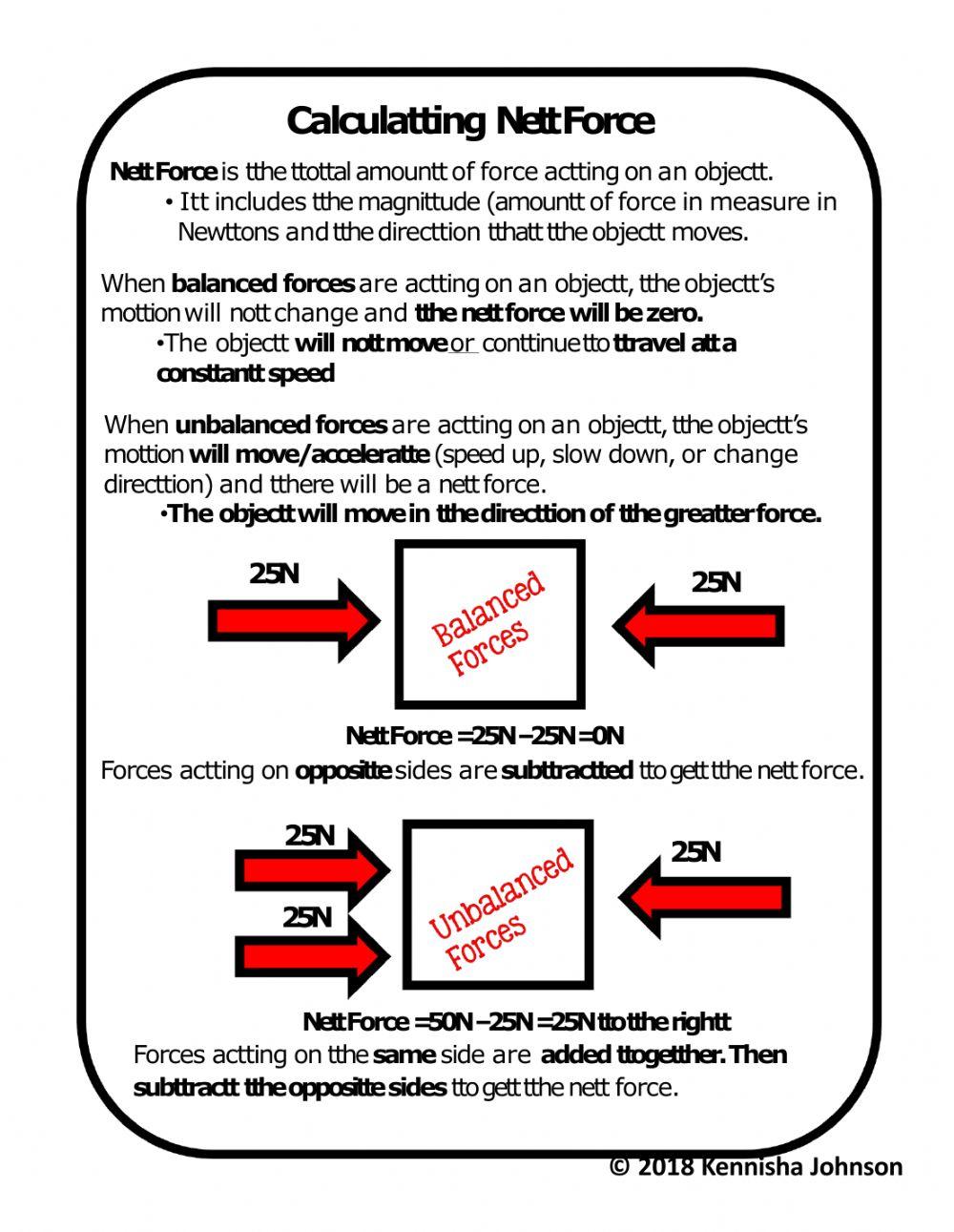 Calculating Net Force Online Exercise For Live Worksheets calculating-net-force-online-exercise-for-live-worksheets