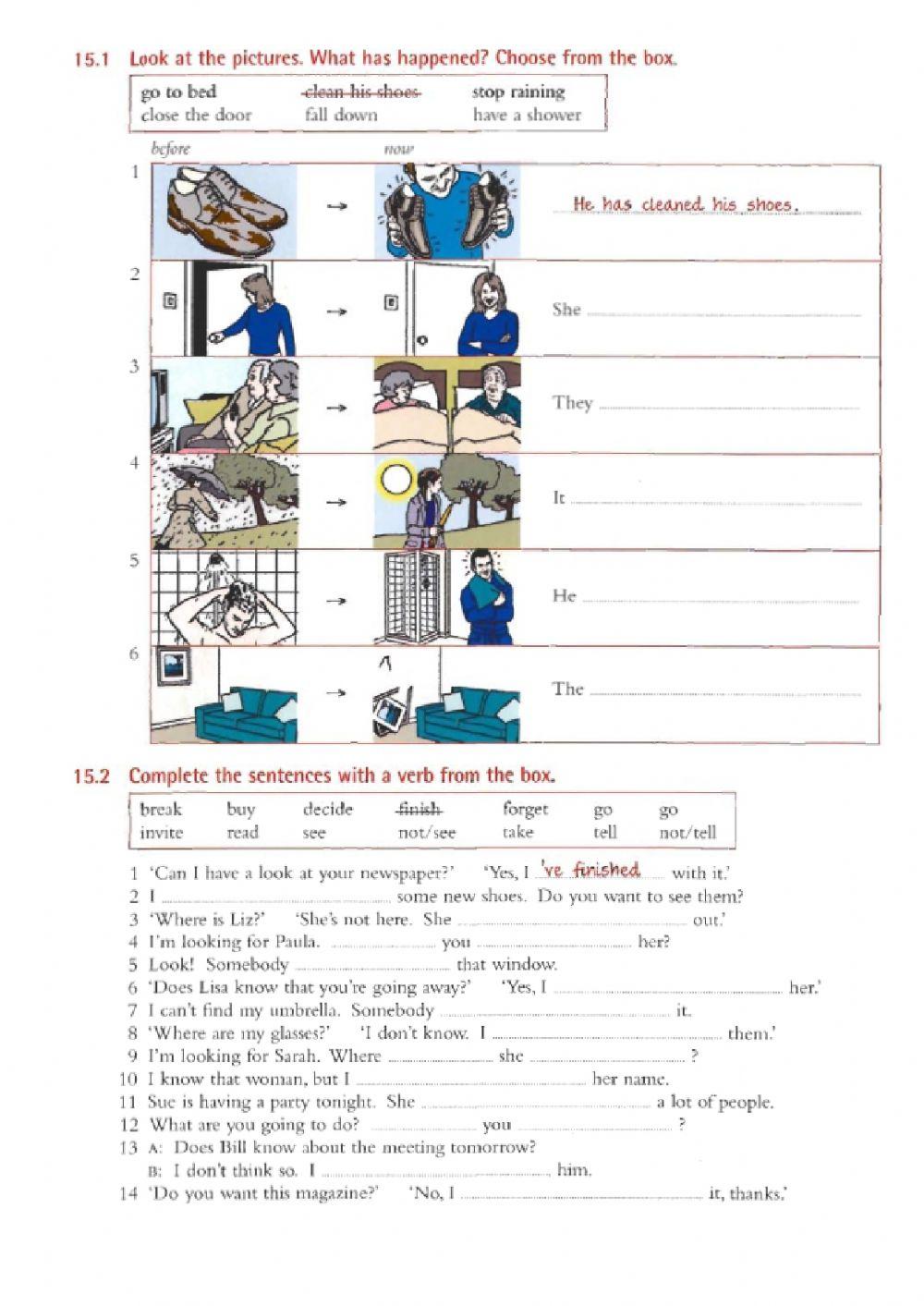 Present Perfect Tense online exercise for | Live Worksheets